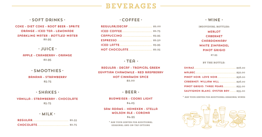 Menu | Four Brothers Pizza Inn